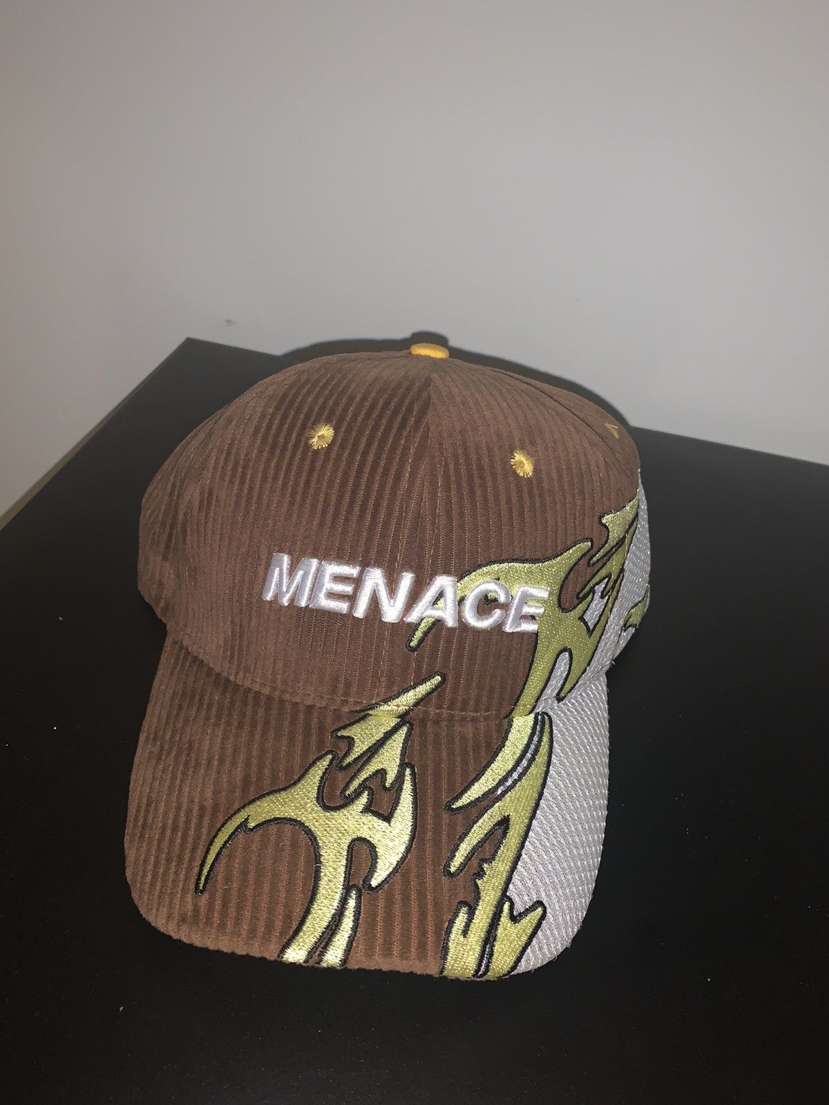 Menace Menace x Absent Two-tone Flame Hat | Grailed