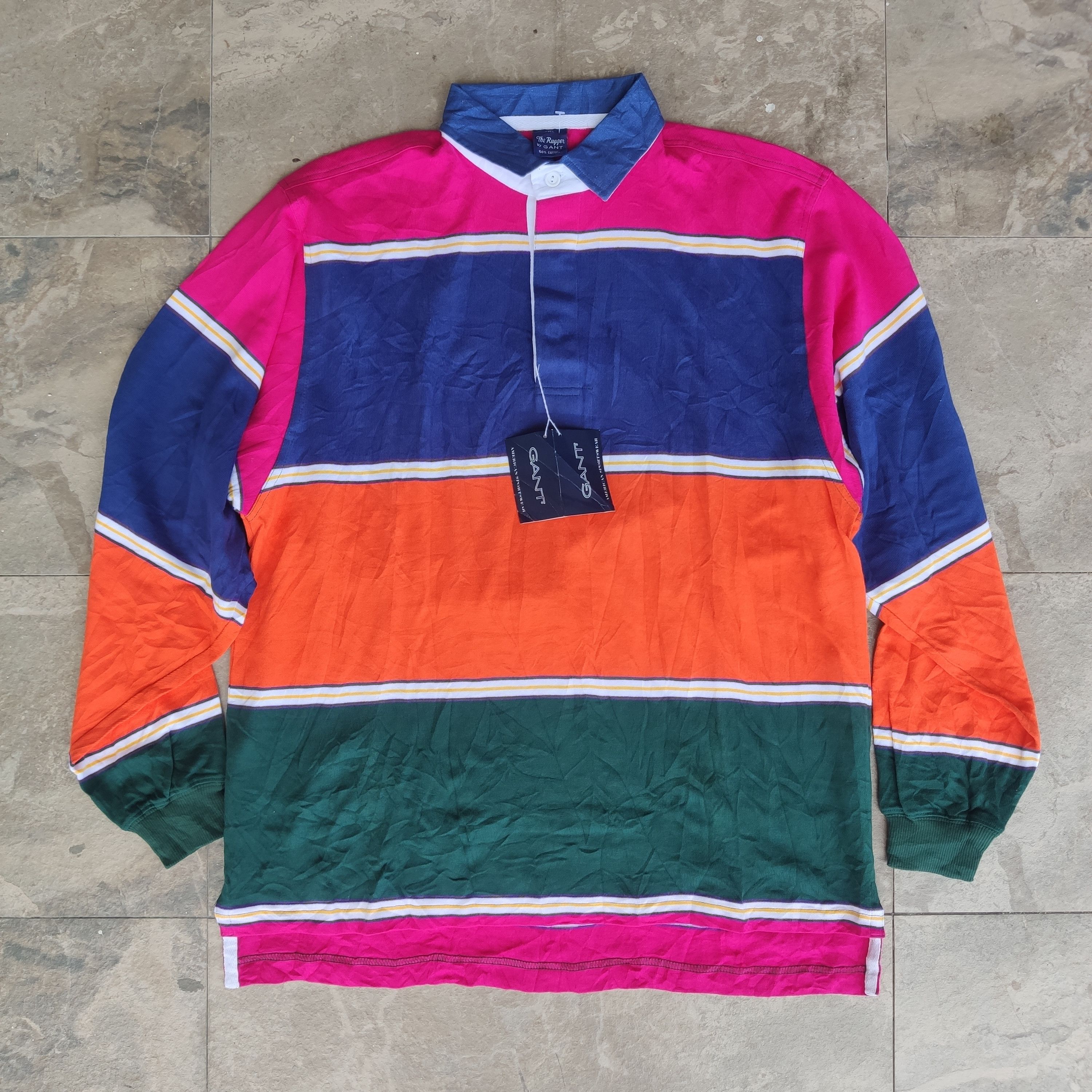 Gant × Very Rare × Vintage VINTAGE NOS THE RUGGER BY GANT MULTICOLOUR ...