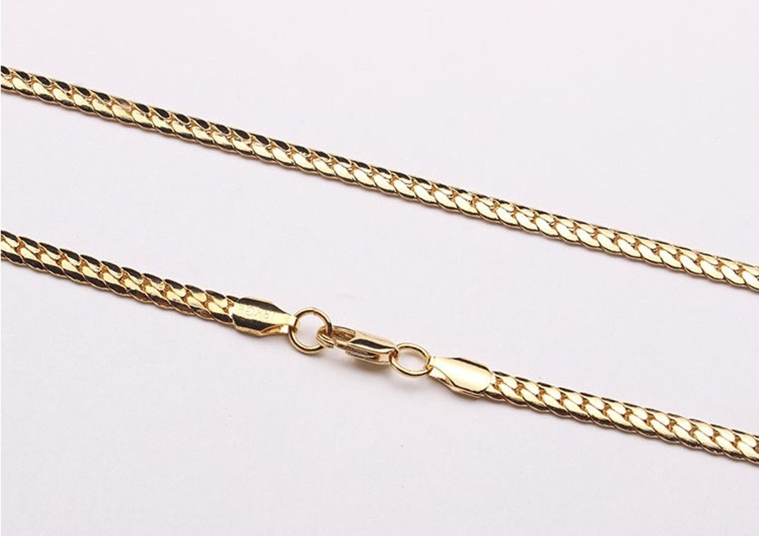 Jewelry 18k Yellow Gold Cuban Snake Chain Necklace | Grailed