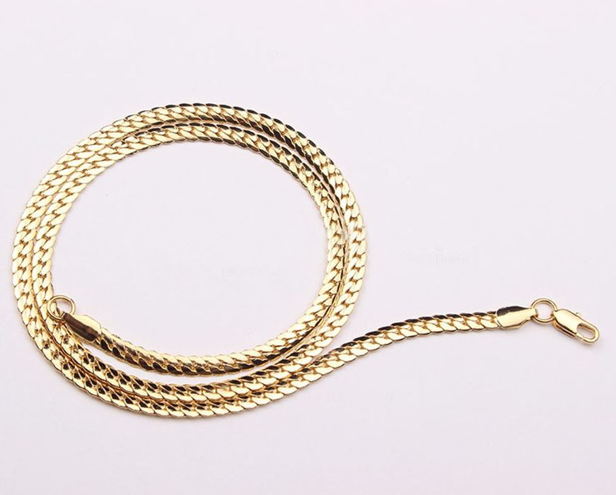 Jewelry 18k Yellow Gold Cuban Snake Chain Necklace | Grailed