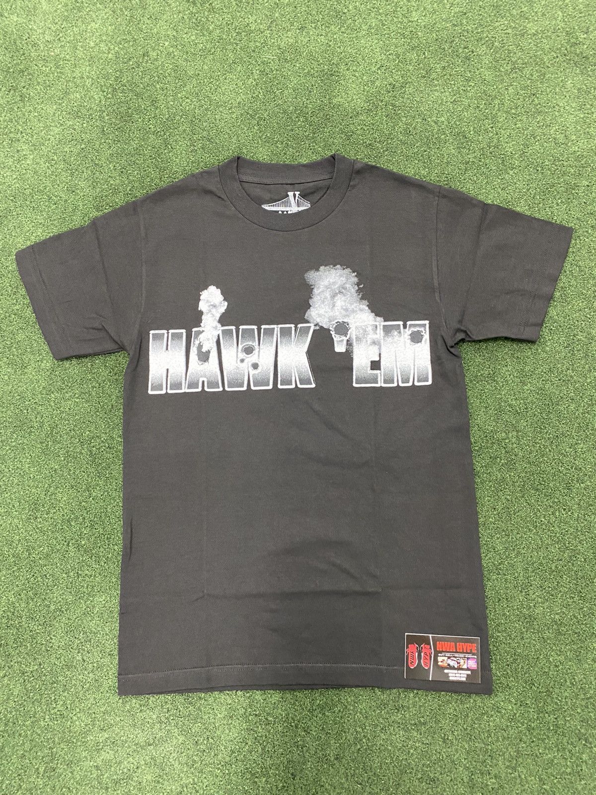 Vlone Vlone x pop smoke hawk em tee black | Grailed