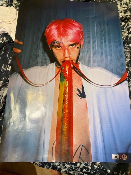 LIL PEEP LiL PEEP signed poster | Grailed