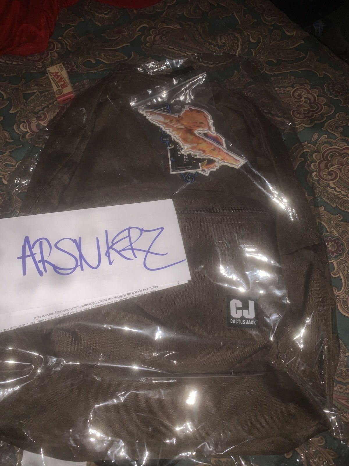 Travis Scott Travis Scott Cactus Jack patches backpack | Grailed