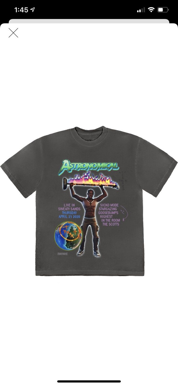 Travis Scott Travis Scott Back Bling T-Shirt | Grailed