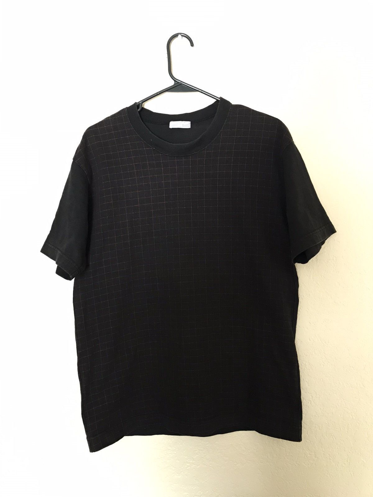 Comme Des Garcons Homme Plus Grid pattern t shirt | Grailed