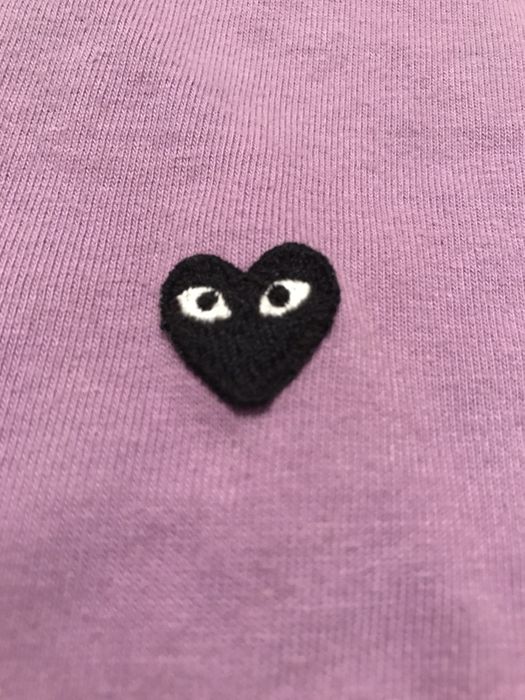 Comme des Garcons Purple CDG Heart T-shirt | Grailed