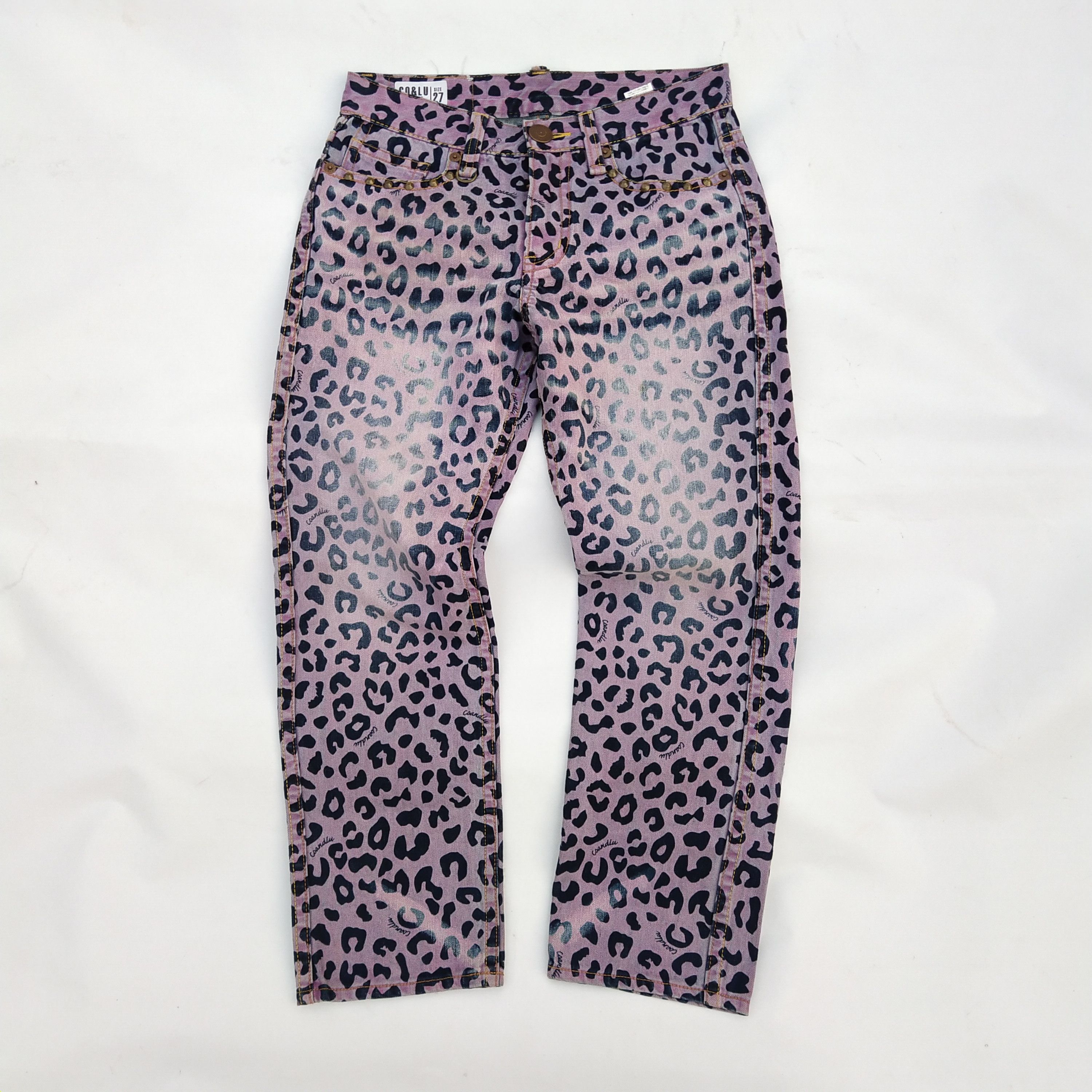Designer × Japanese Brand Coandlu Leopard Print Punk Style jeans | Grailed