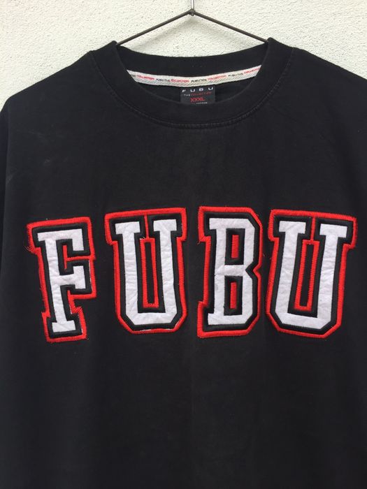 Fubu FUBU HipHop apparel embroidery logo oversize tee | Grailed