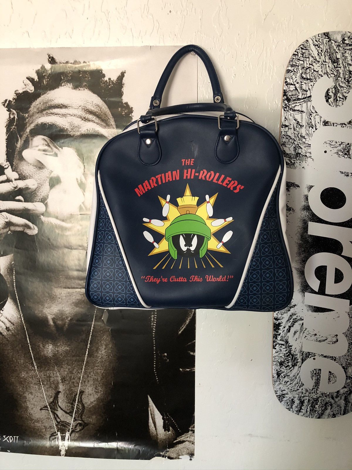 Vintage × Warner Bros Vintage Marvin the Martian bowling bag 1998 ...
