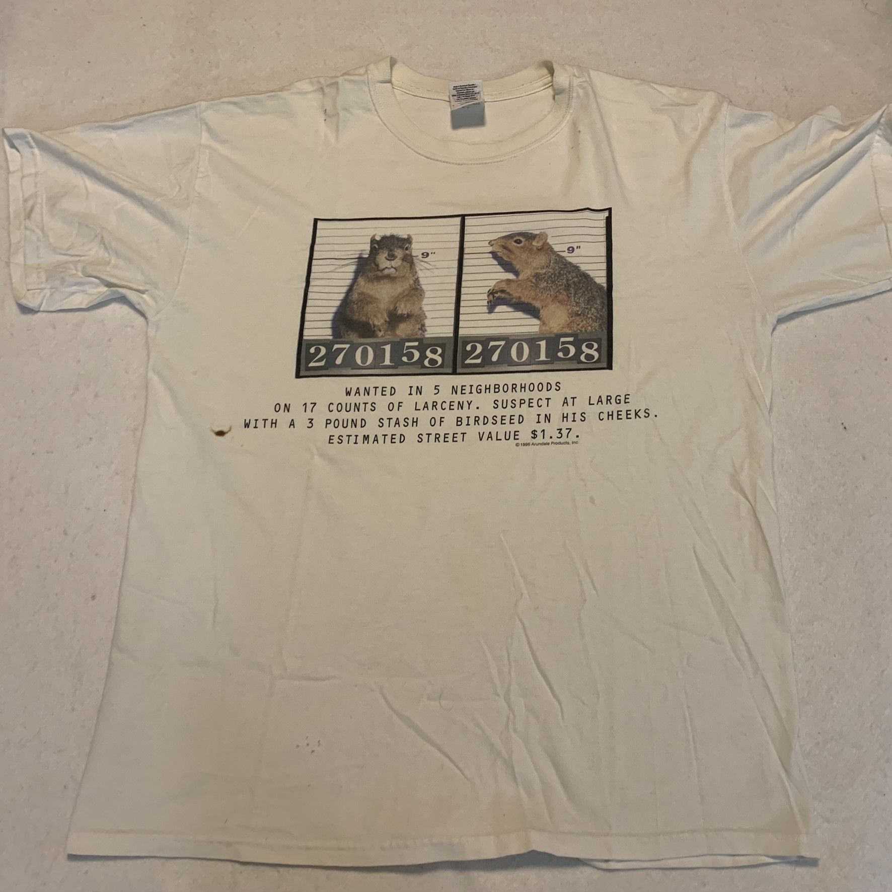 Humor FINAL PRICE 💰WANTED Squirrel Mugshot Humor Tee | Grailed