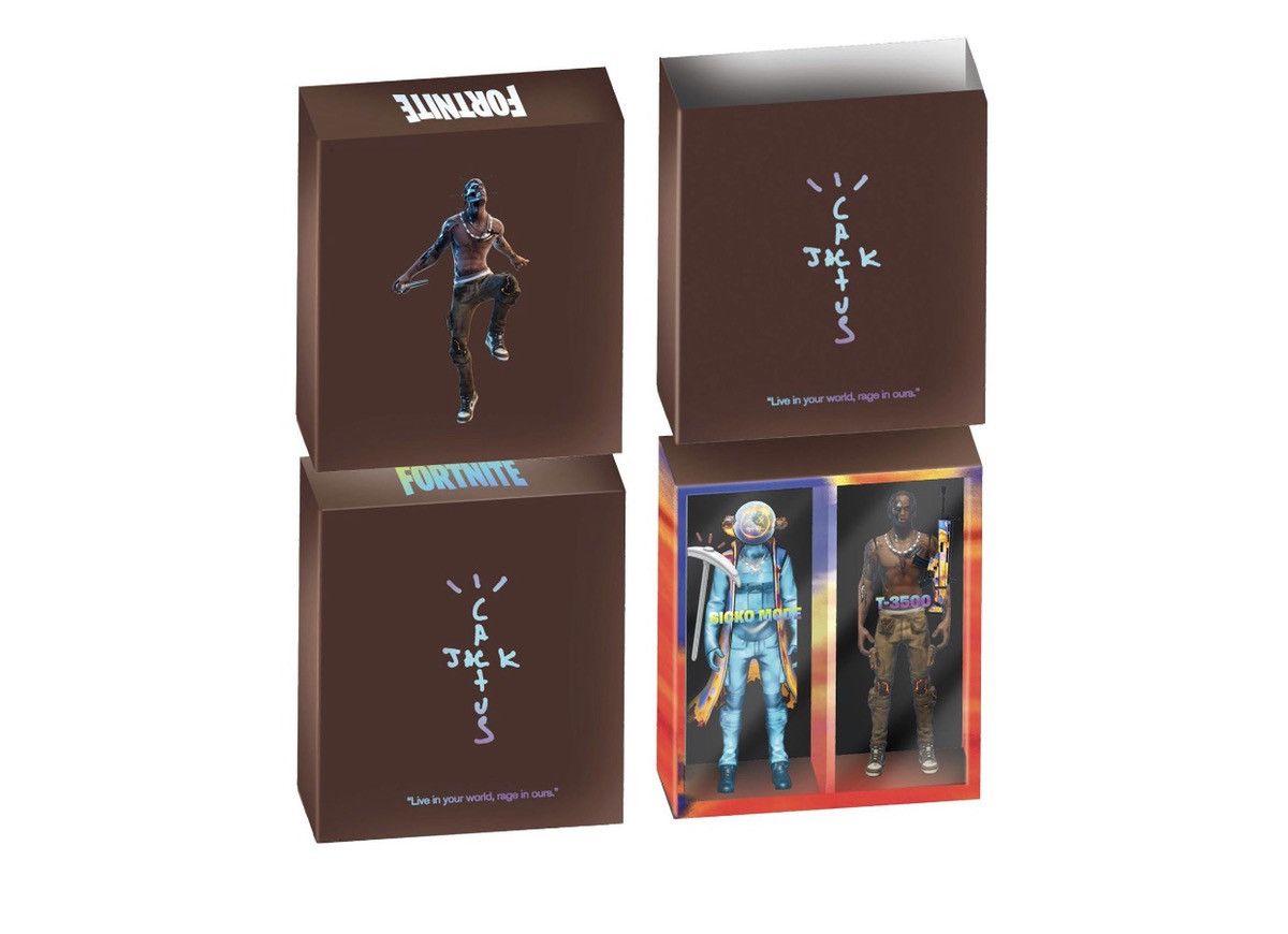 Travis Scott Travis Scott x Fortnite Action Figure Set | Grailed