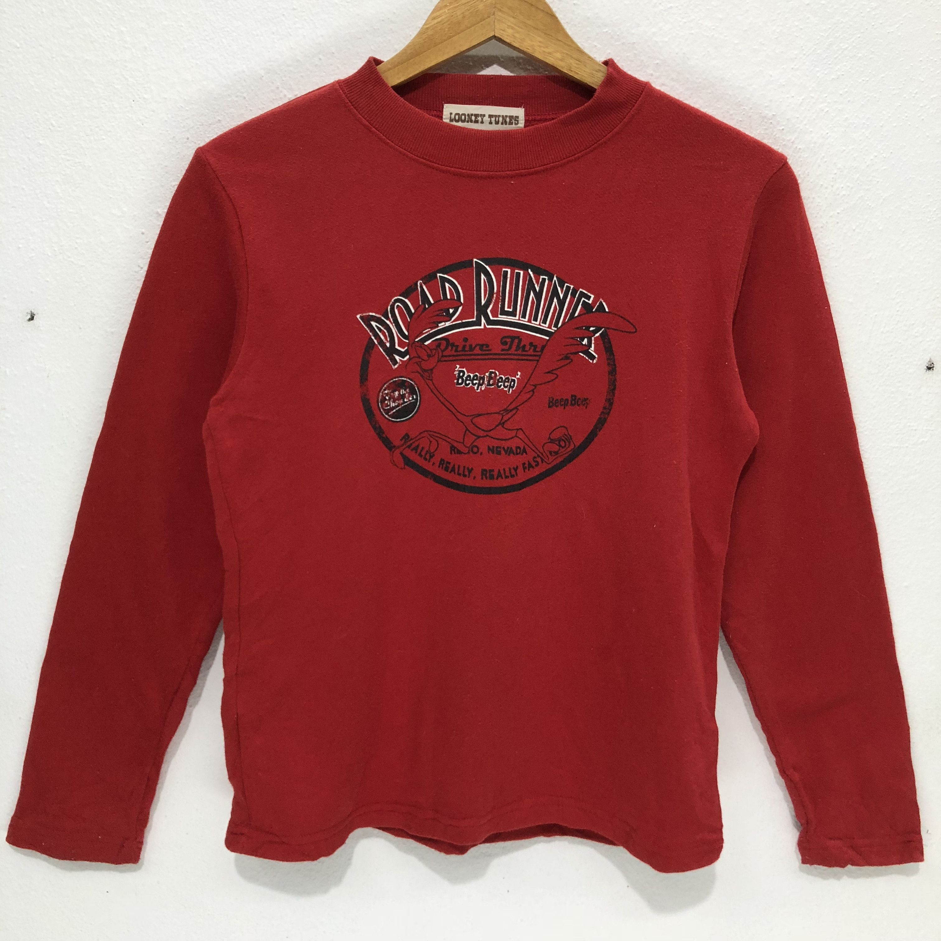 Vintage Looney Tunes Road Runner Drive Thru Crew Sweatshirt | Grailed