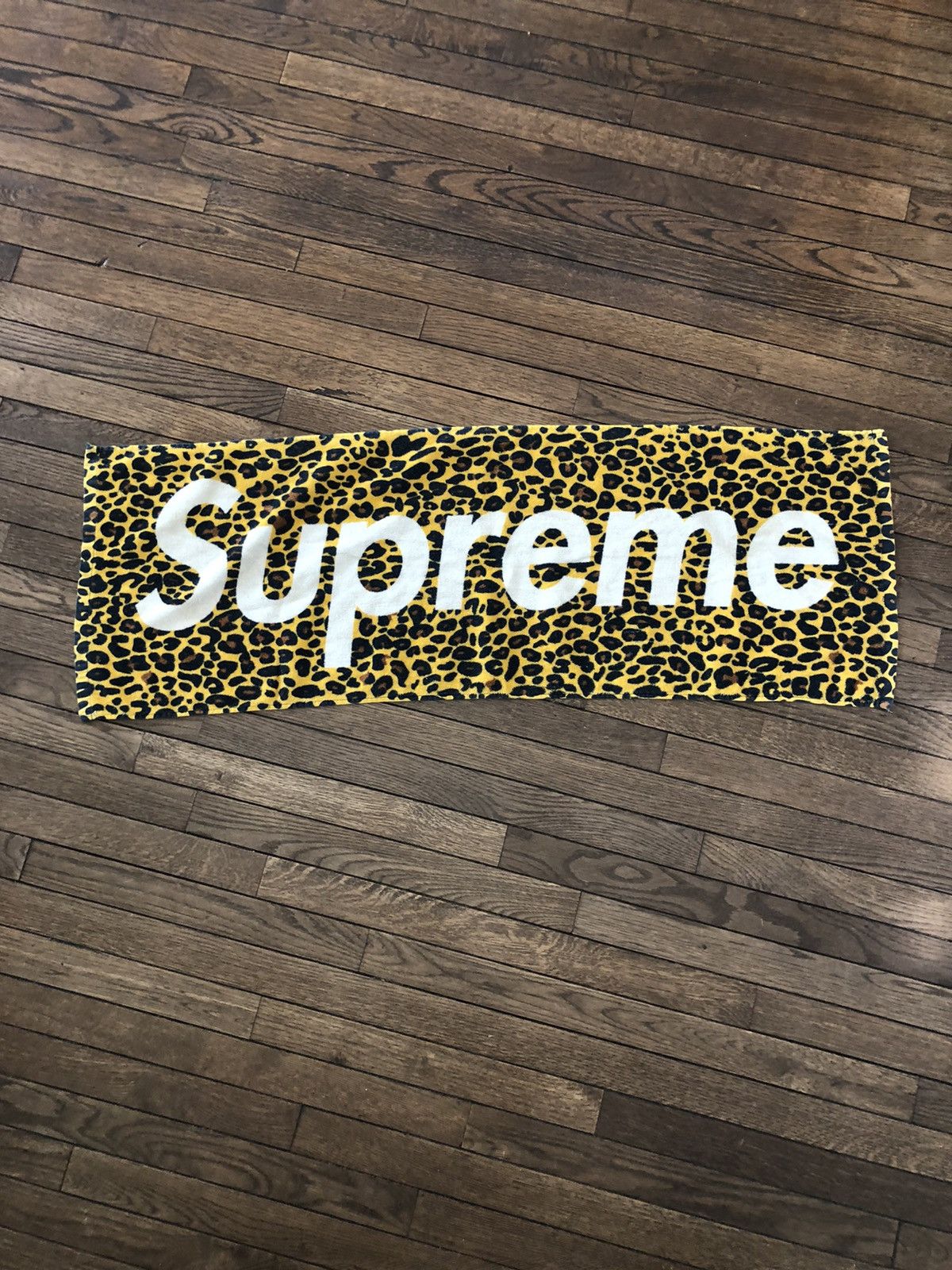 Supreme Supreme Cheetah Leopard Print Logo Towel ️🧊🥣 | Grailed