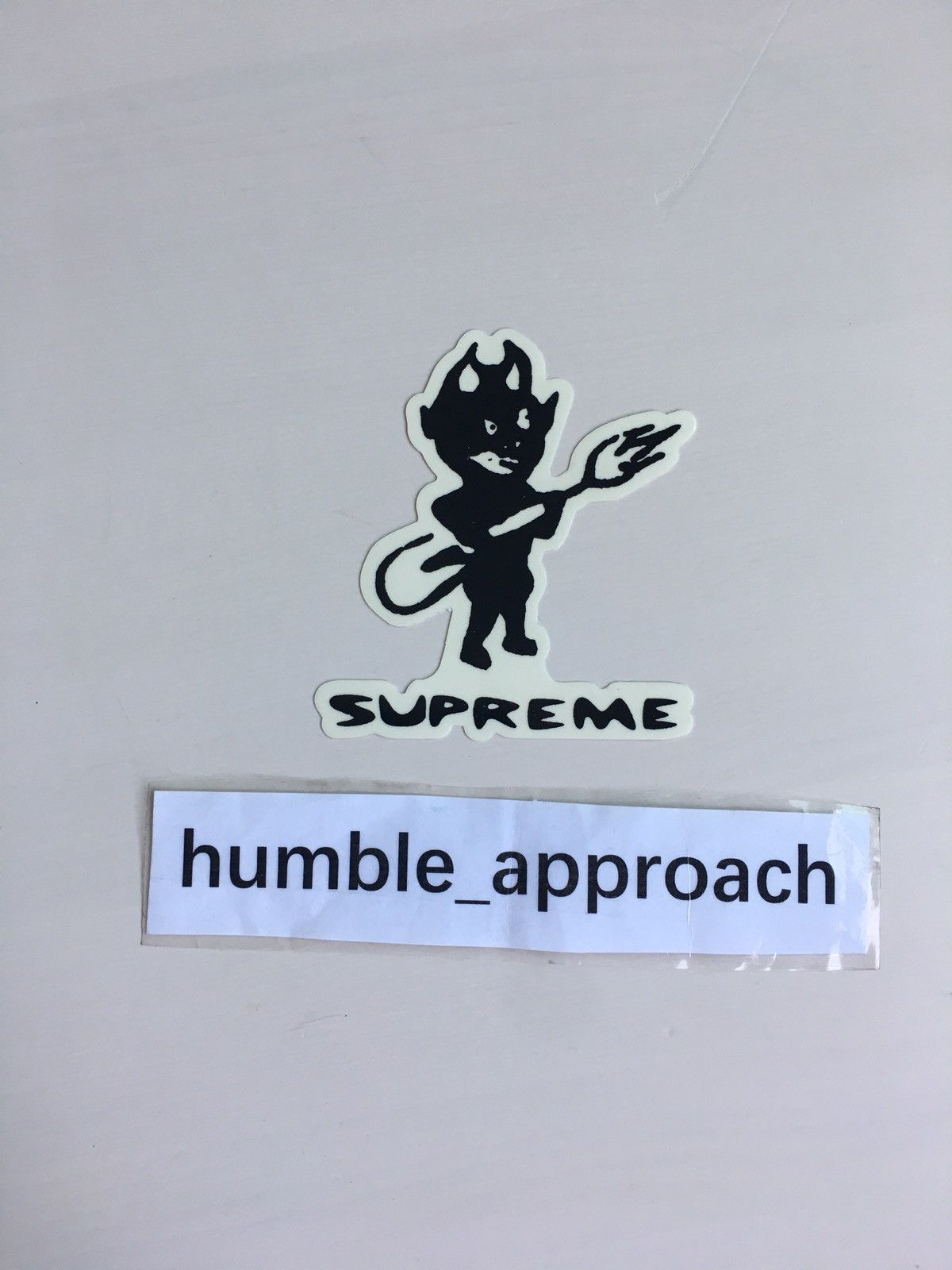 Supreme Supreme Devil Sticker black | Grailed