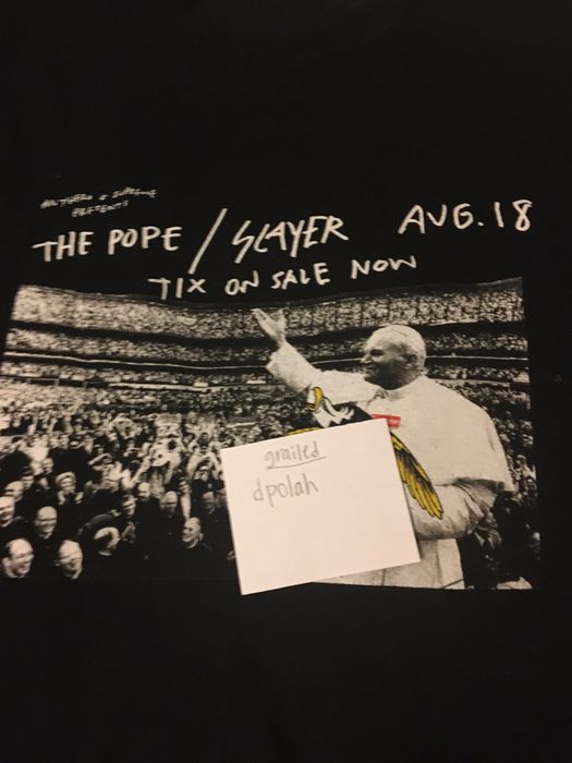 Supreme The Pope / Slayer | Grailed