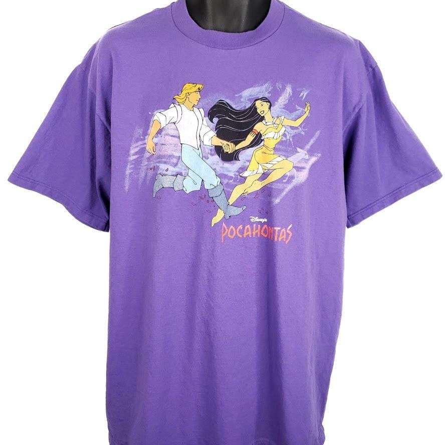 Disney Pocahontas John Smith T Shirt Vintage 90s Disney Movie | Grailed