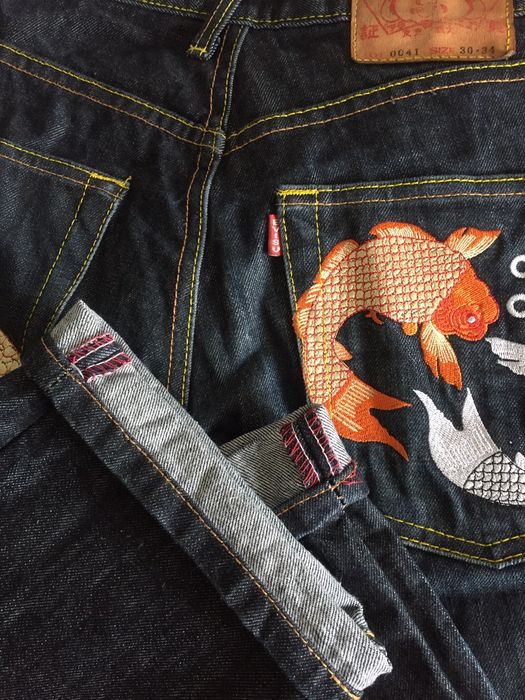 Evisu Evisu Vintage Koi Fish Jeans | Grailed