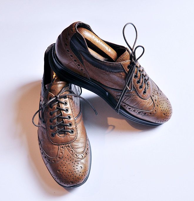 Barracuda Barracuda Brown Leather Formal/Casual Shoes - Made in Italy ...