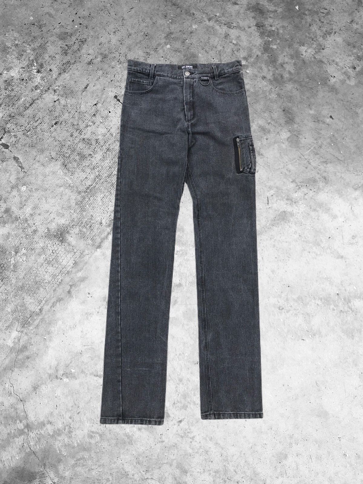 Raf Simons AW04 Raf Simons MA-1 Jeans Consumed Riot | Grailed