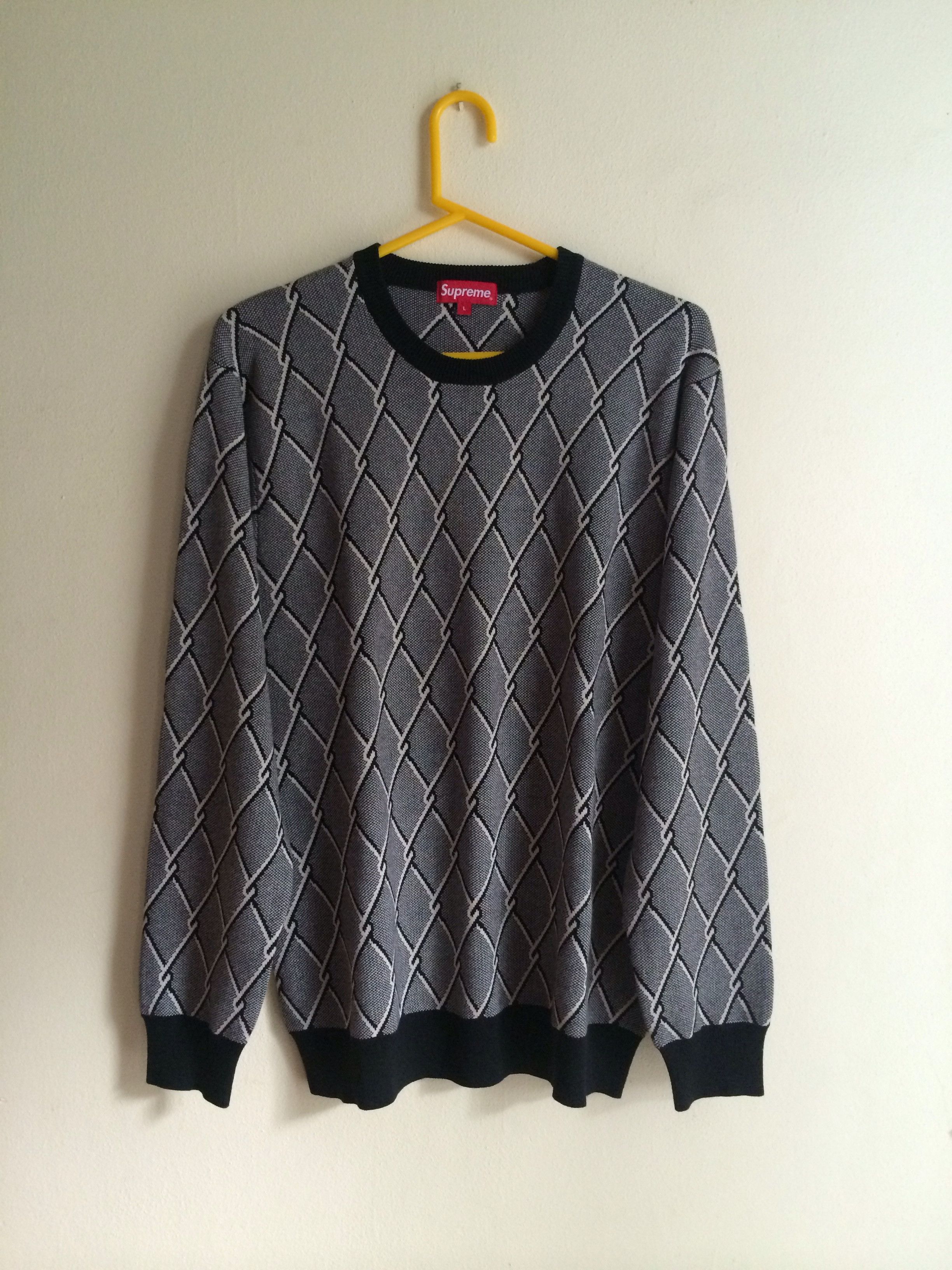 Supreme Supreme chain link sweater | Grailed