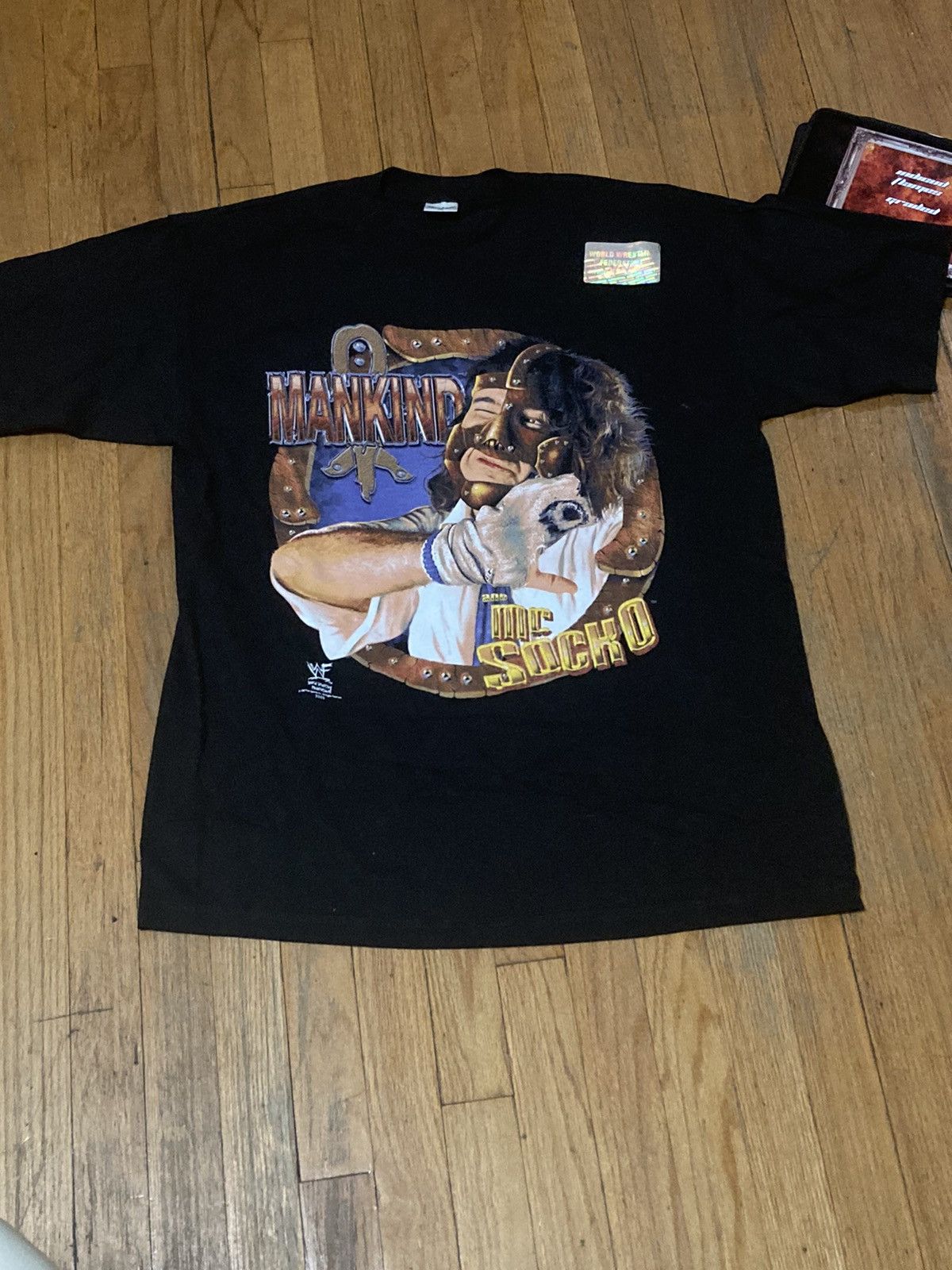 Rap Tees × Vintage × Wwe Vintage WWF Mick Foley Mankind Mr Socko ...