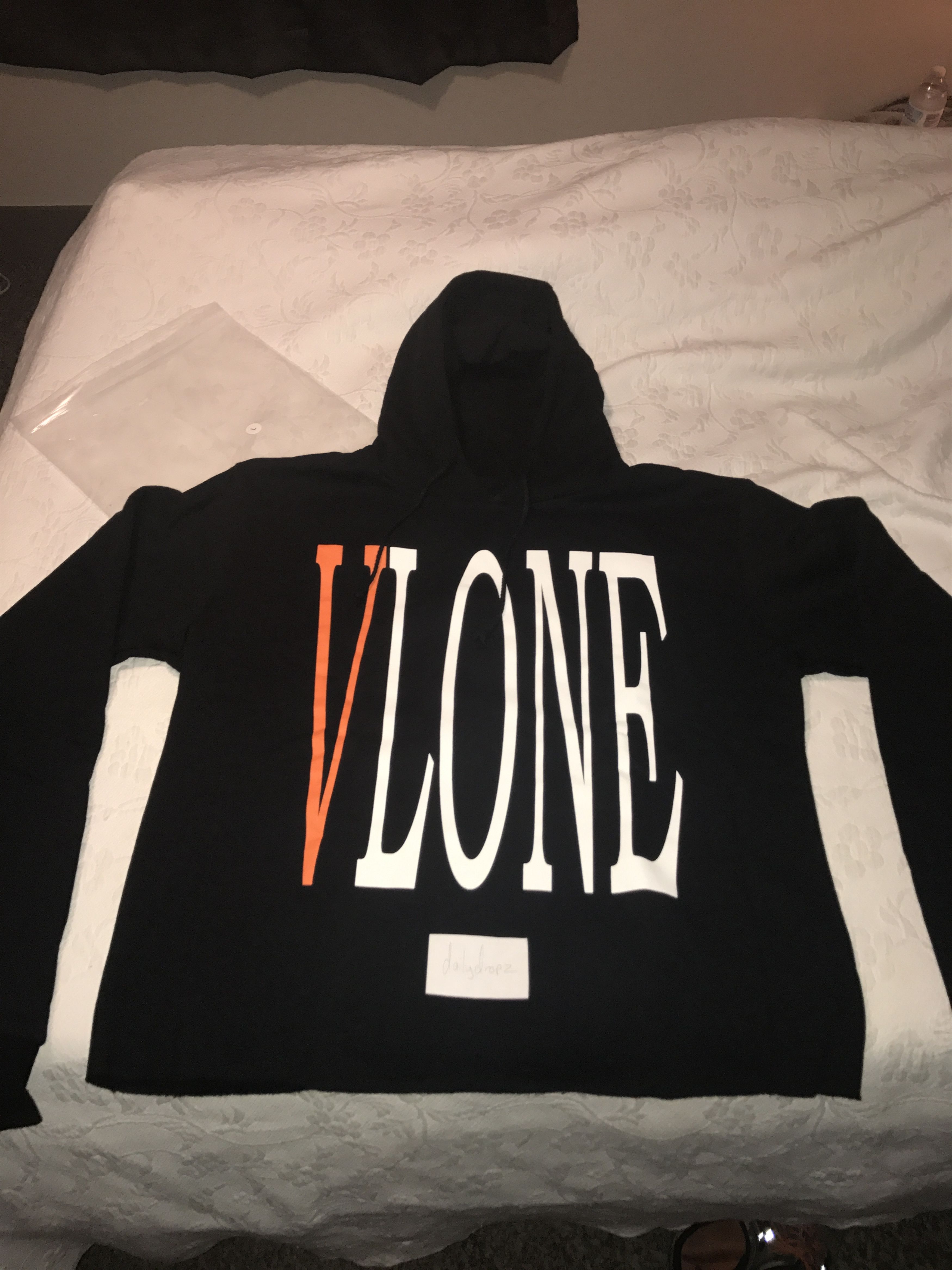 Vlone Vlone Font Staple Hoodie Black All Star Pop Up | Grailed
