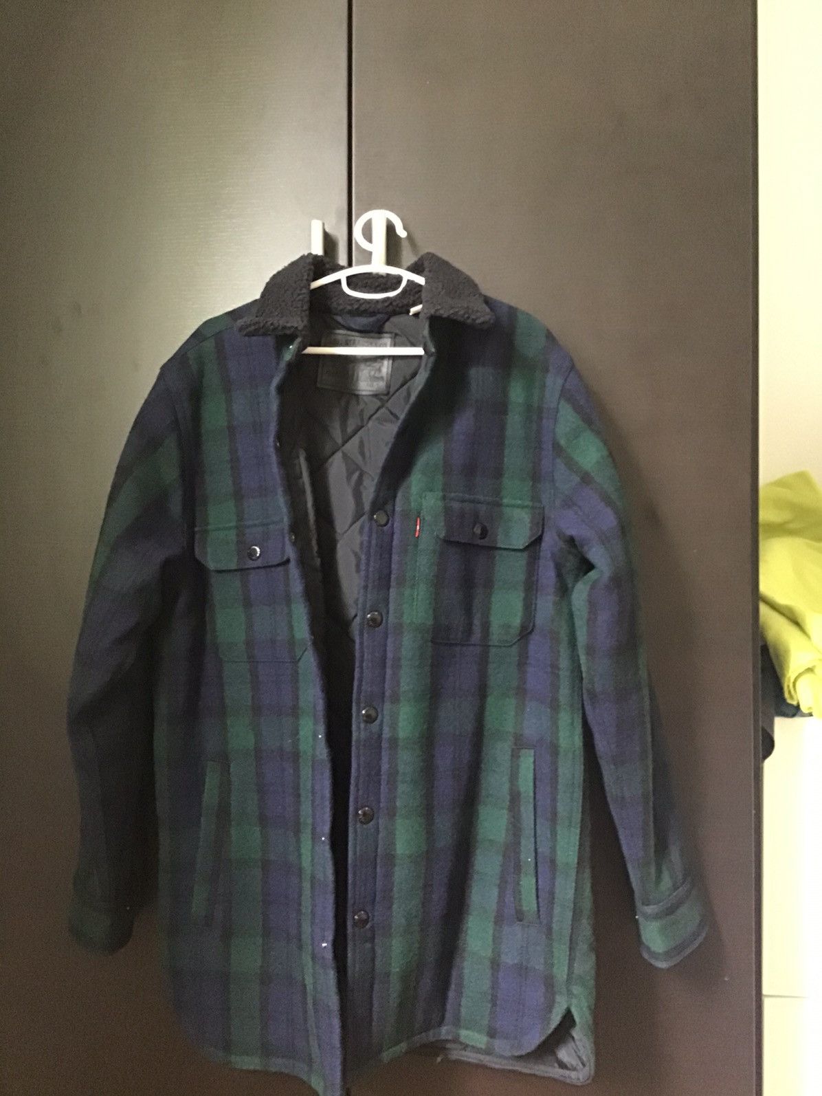 Levi's Levi’s Borg Lined Wool Check Worker Jacket | Grailed