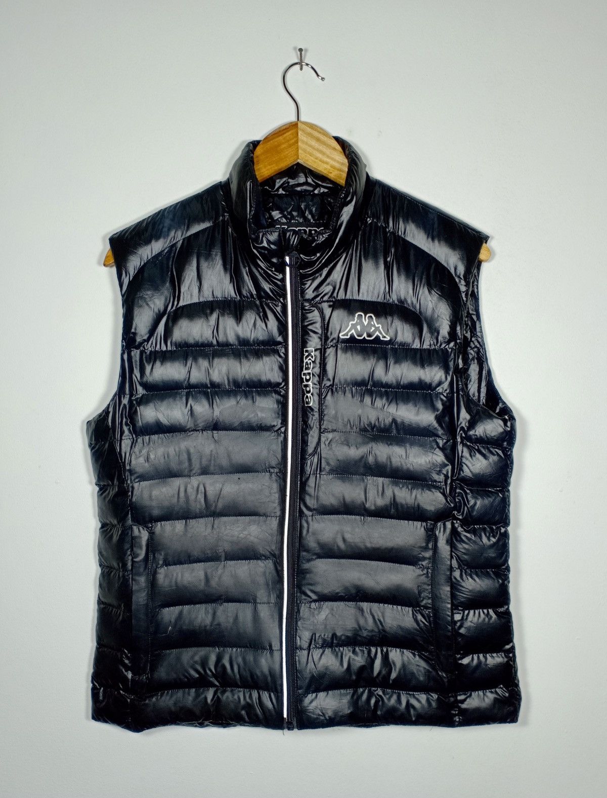 Kappa Vintage Kappa Vest Puffer Rare Design Monogram Logo Inside | Grailed