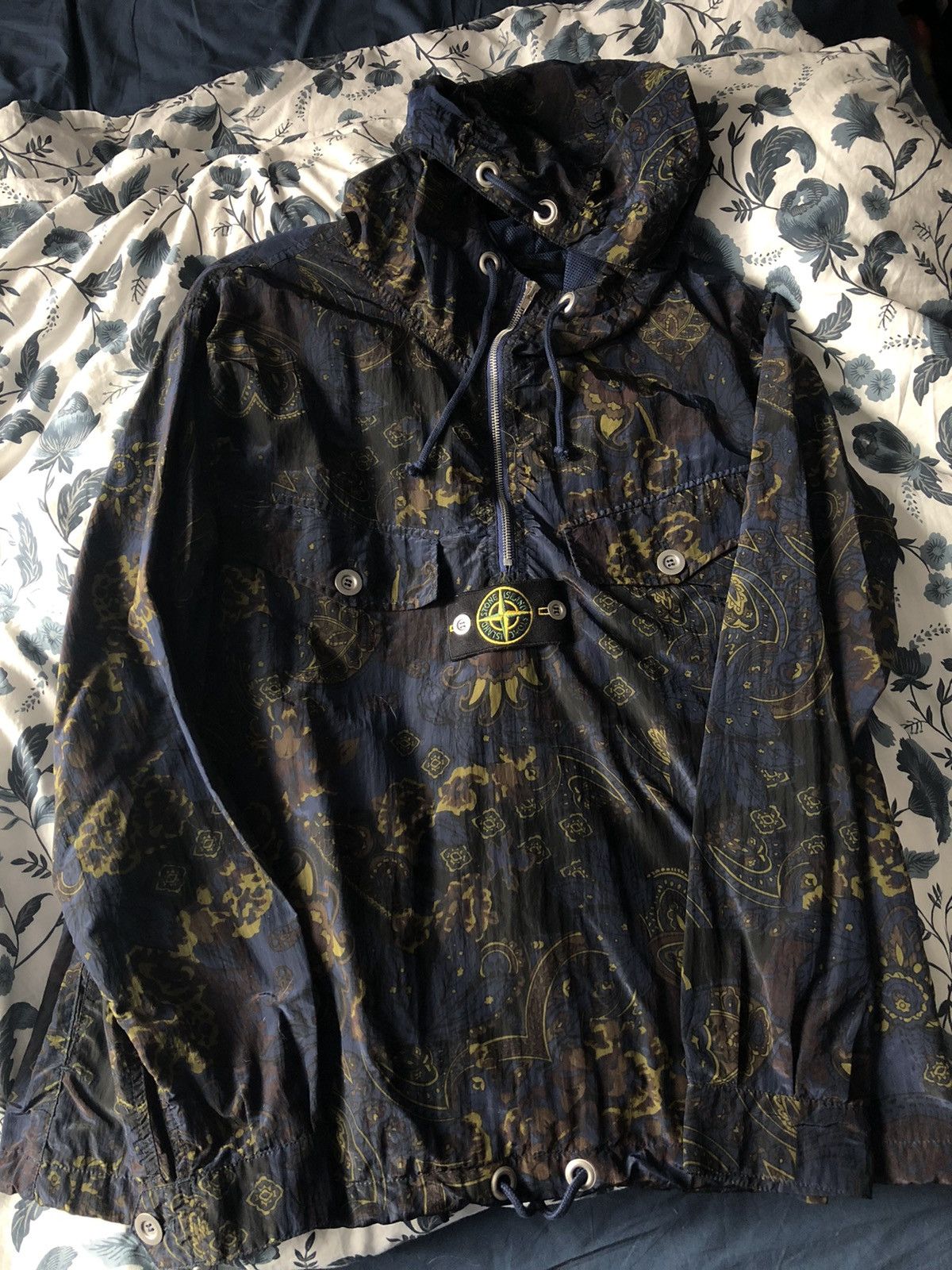 Supreme Stone Island x Supreme Paisley Nylon Metal 5C Anorak Jacket ...