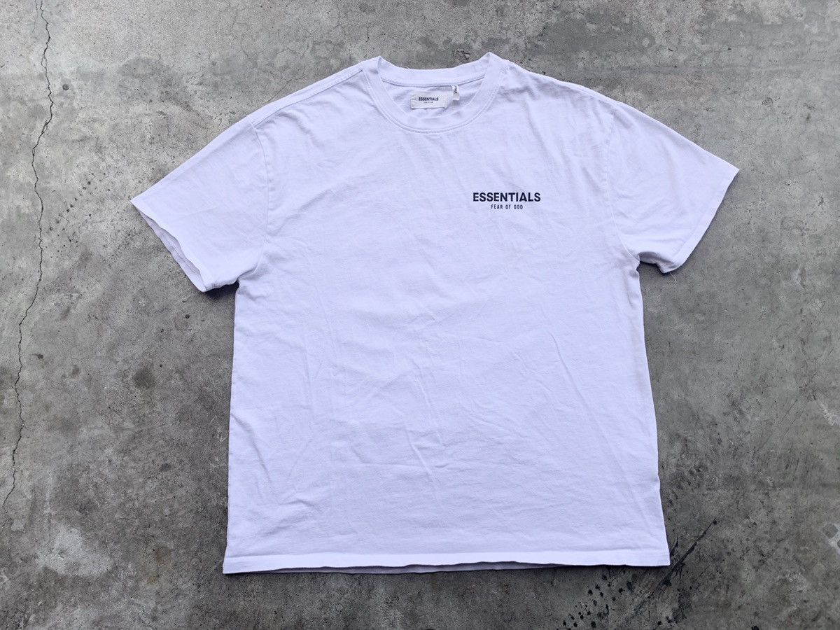Fear of God × Pacsun Fear Of God Essentials Photo T-shirt 2 Sided White ...