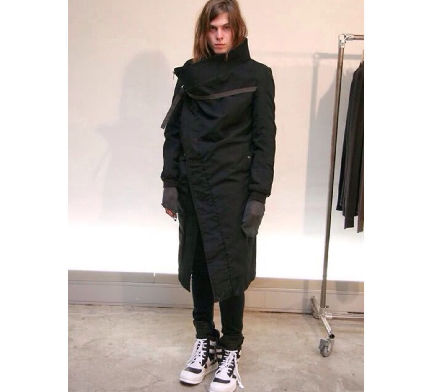 Rick Owens × Rick Owens Drkshdw Asymmetric Exploder Jacket COAT BOMBER ...