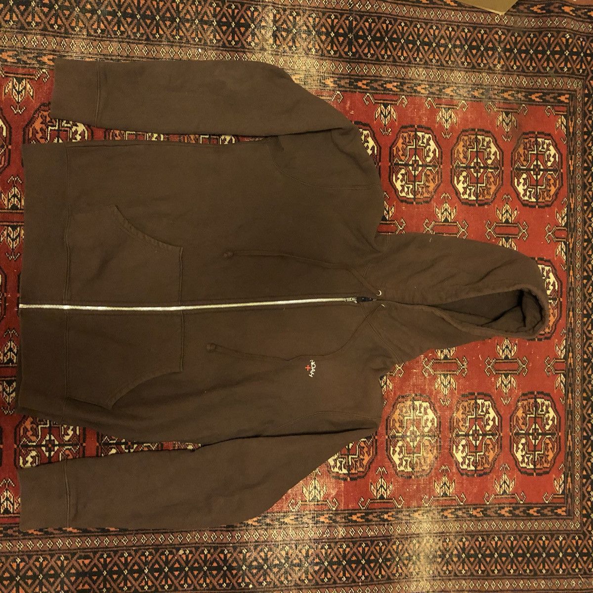 Noah NOAH SMALL CORE LOGO ZIP UP HOODIE | Grailed