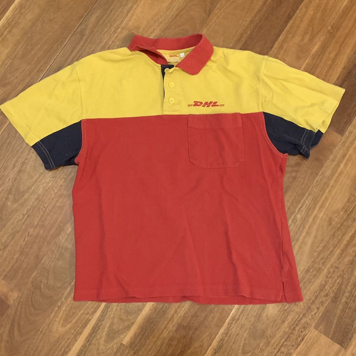 Dhl Vintage DHL Polo Shirt Uniform | Grailed