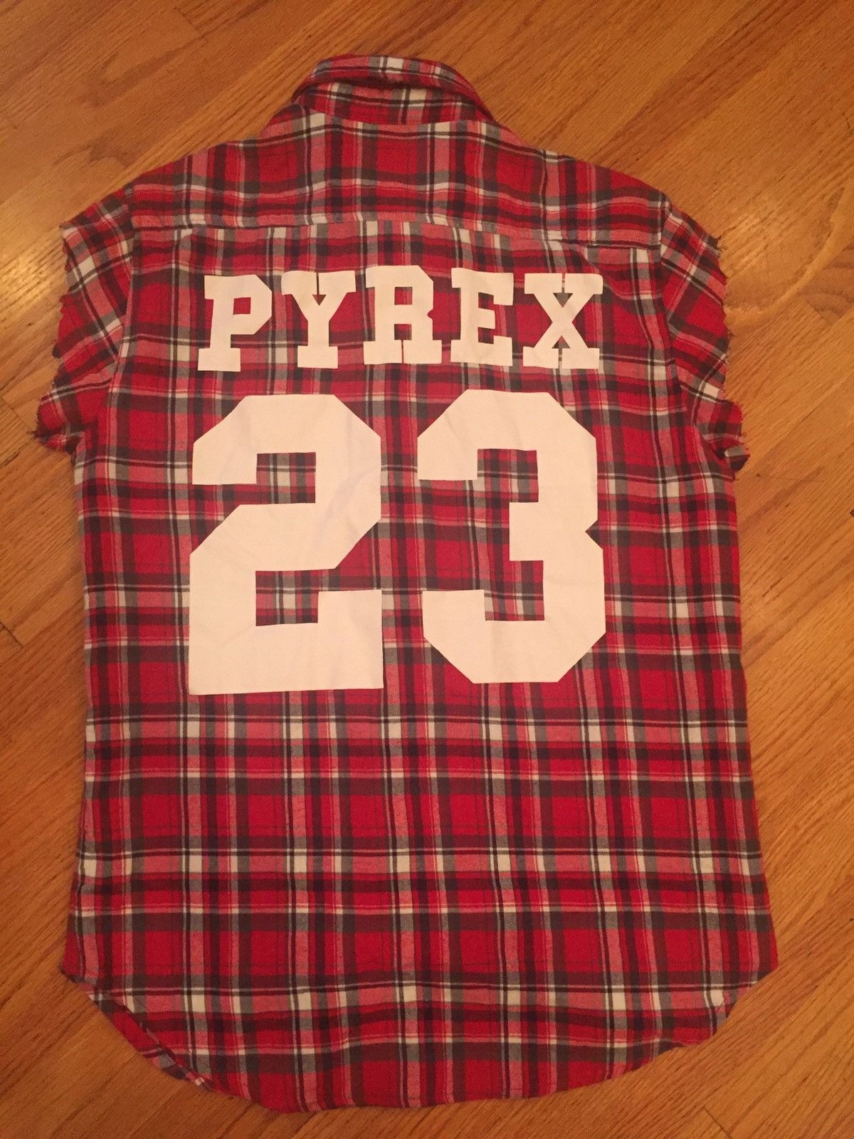 Pyrex Vision Pyrex 23 Off White Virgil Abloh FOG Flannel Button Up ...