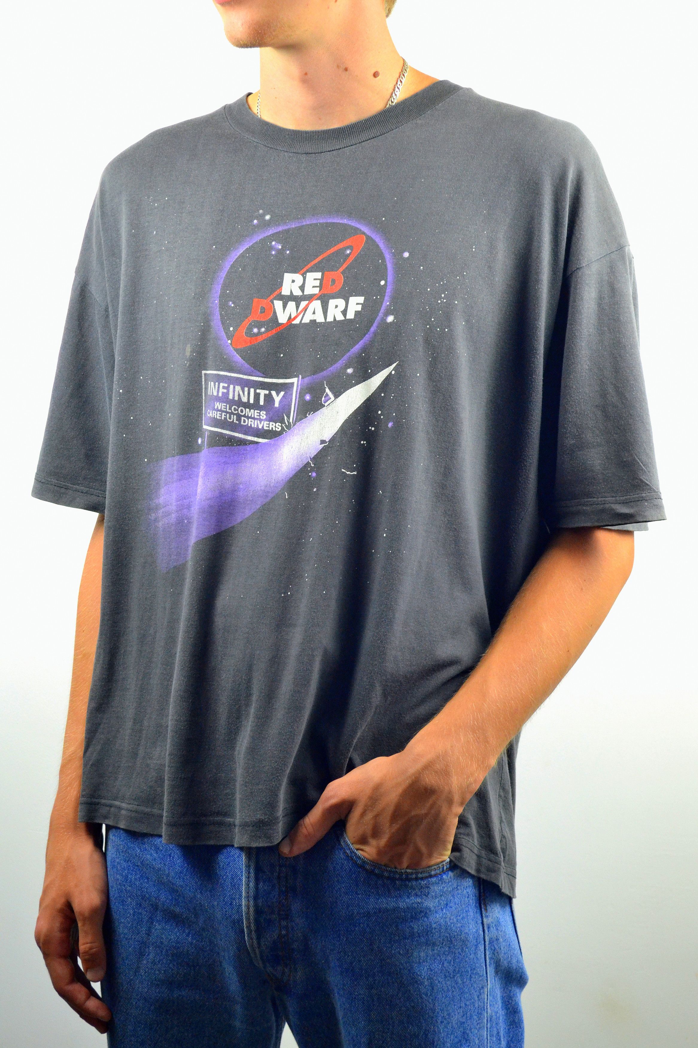 Vintage 80s Vintage Red Dwarf Infinity Welcomes Faded T-Shirt | Grailed