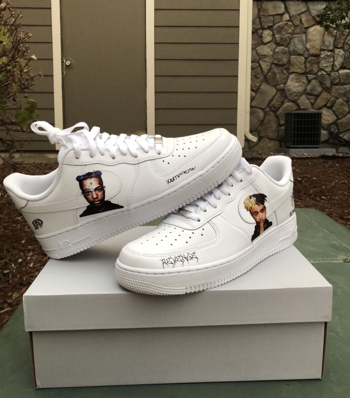 Nike Nike Air Force one xxxtentacion custom | Grailed