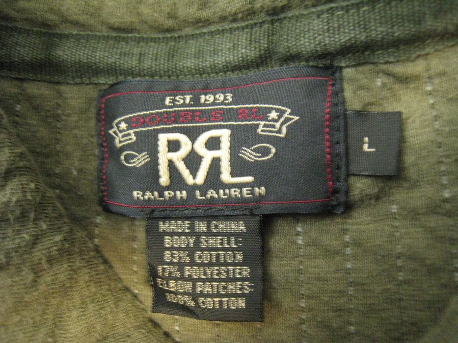 RRL Ralph Lauren RRL Double R Ralph Lauren Olive Shawl w Elbow Patches ...