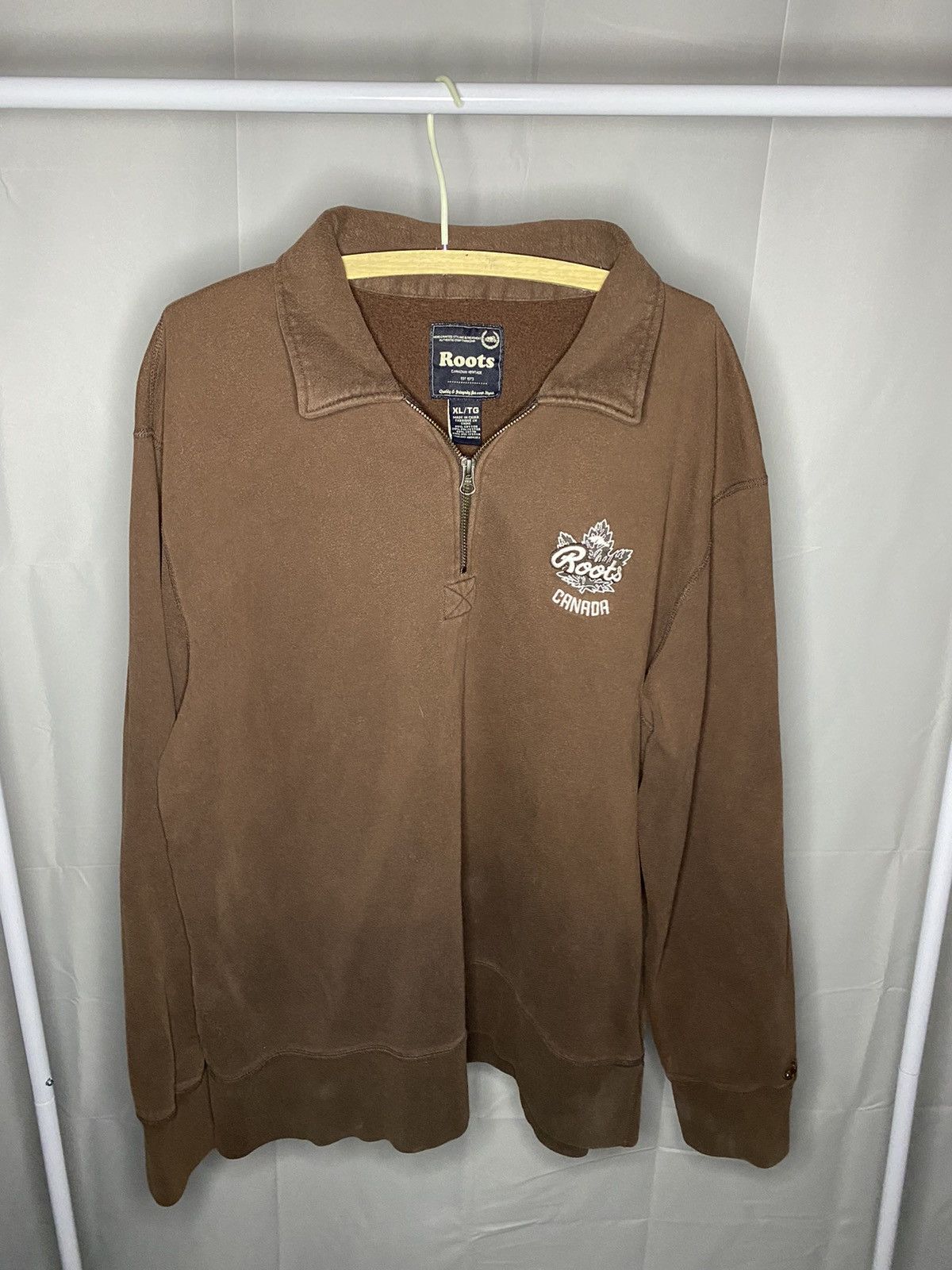 Roots Vintage Roots 3/4 Zip Sweater | Grailed