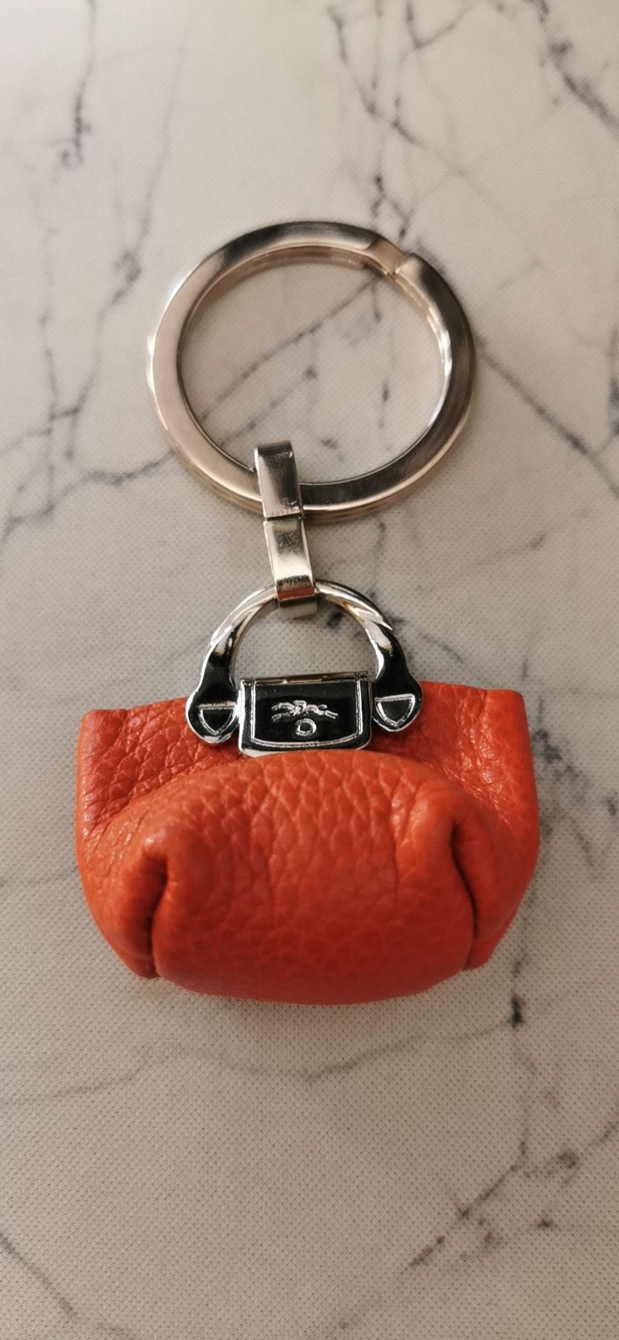 Longchamp *FINAL DROP*Longchamp leather Key Ring mini purse chain fob ...