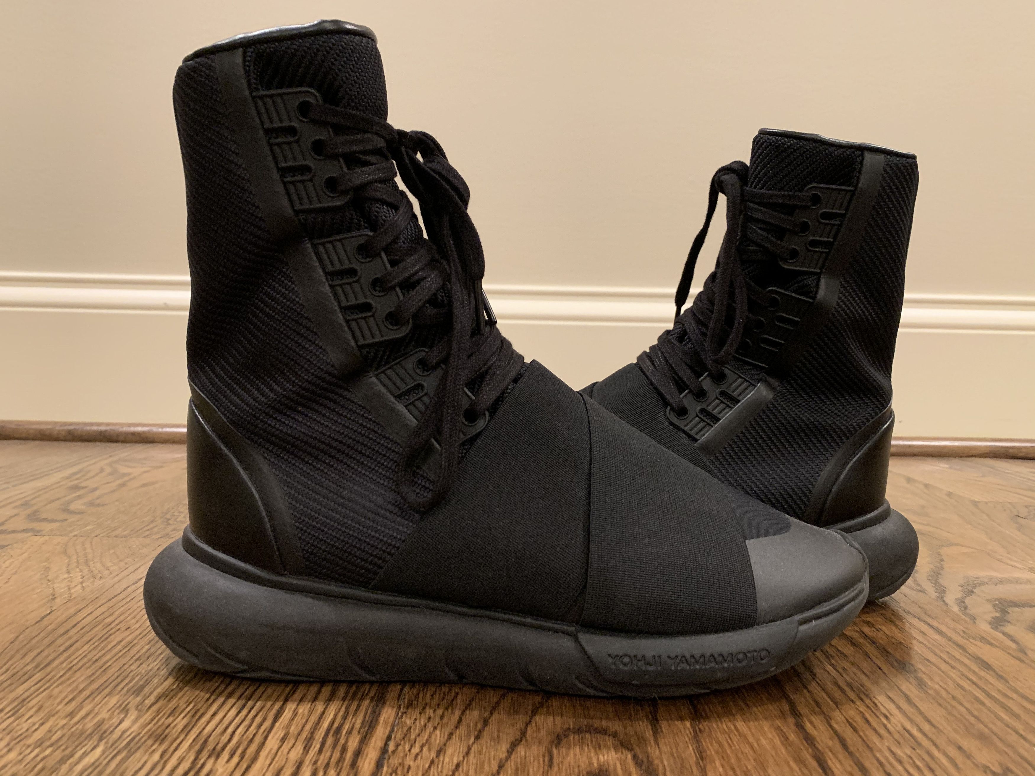 Adidas Adidas Y3 Qasa High Boots Black Yohji Yamamoto BB4802 | Grailed