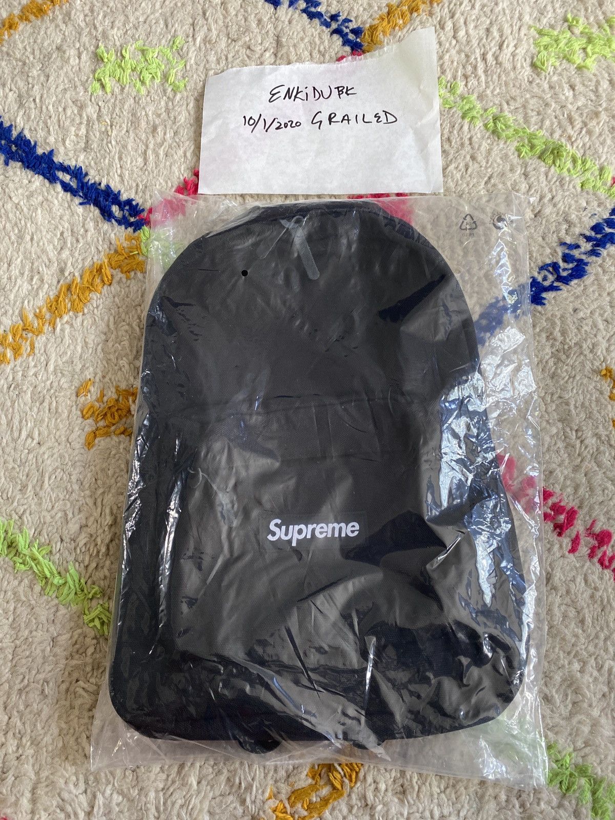 Supreme Supreme Canvas Backpack Black FW20B24 | Grailed