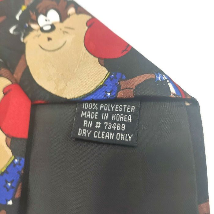 Warner Bros Vintage Tasmanian Devil Taz Looney Tunes Boxer Rapper Tie ...