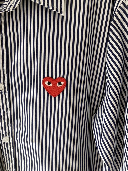 CDG CDG CDG Cdg blue striped shirt | Grailed