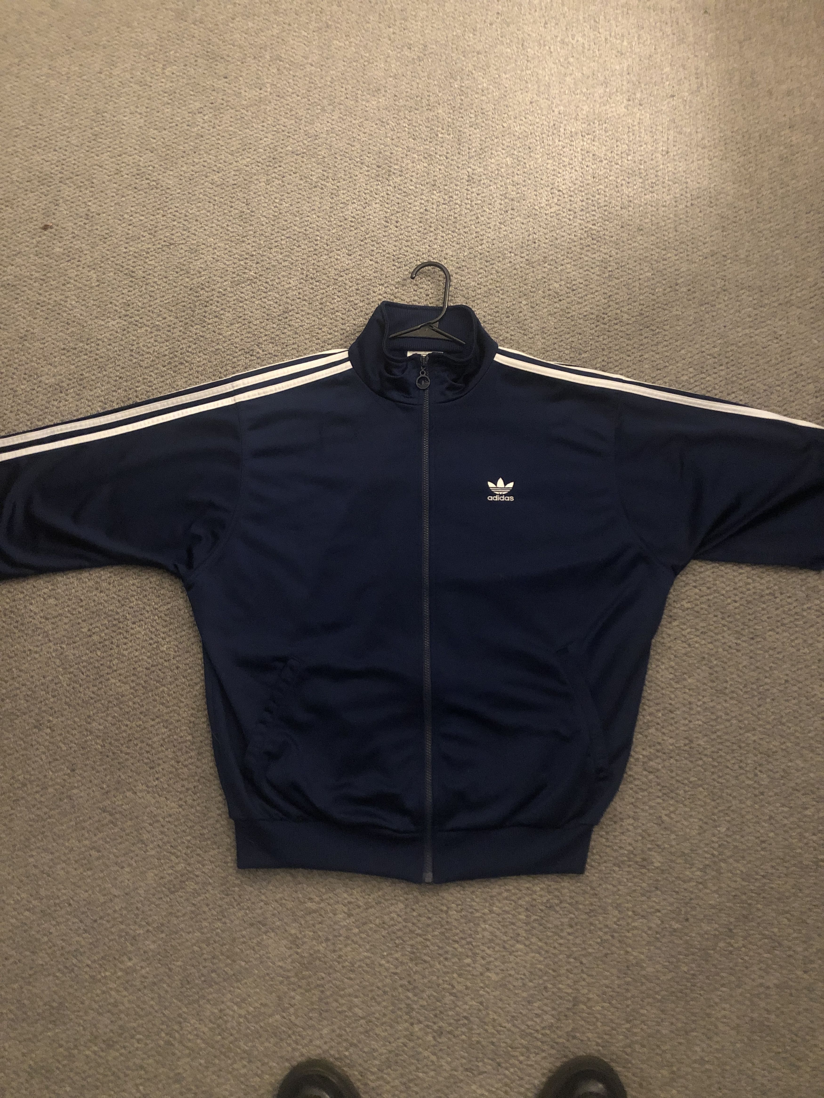 Adidas Navy blue Adidas track jacket | Grailed