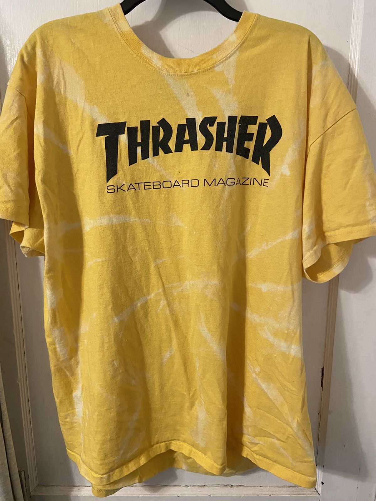 Thrasher *CUSTOM* Thrasher Yellow Tee | Grailed