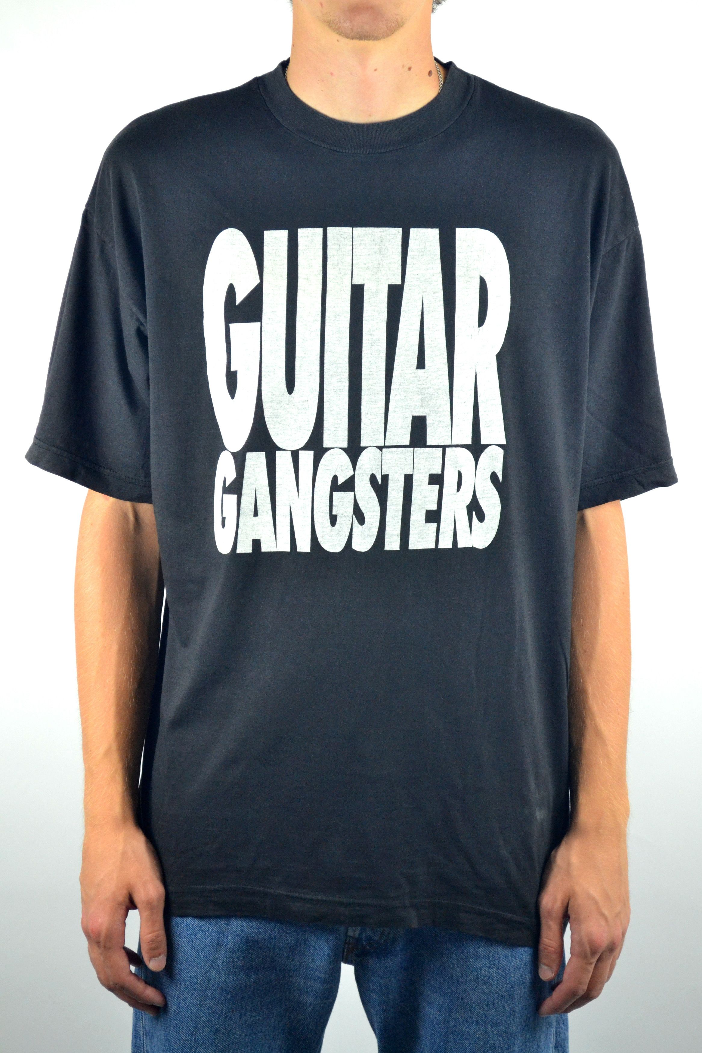 Band Tees × Rock T Shirt × Vintage Vintage 90s Guitar Gangsters Rock ...