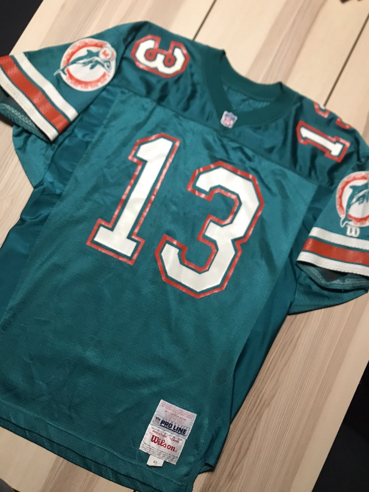 Vintage × Wilson Vintage 80s Dan Marino Authentic Wilson Pro Line Cut ...
