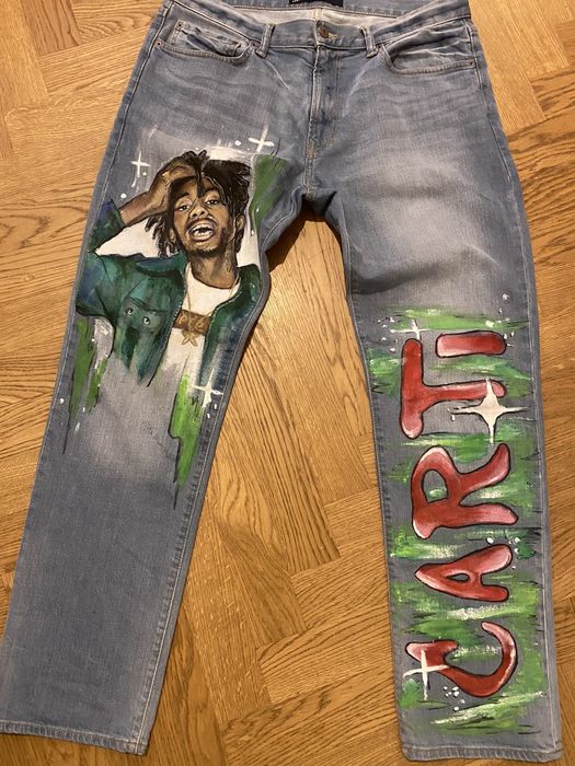 Costume Made Playboi Carti custom jeans | Grailed
