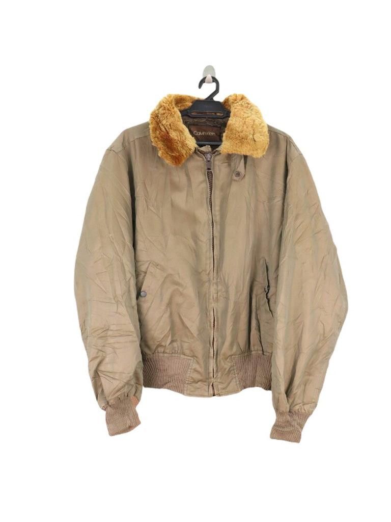 Calvin Klein Vintage Calvin Klein Mouton Sheepskin Collar Jacket | Grailed