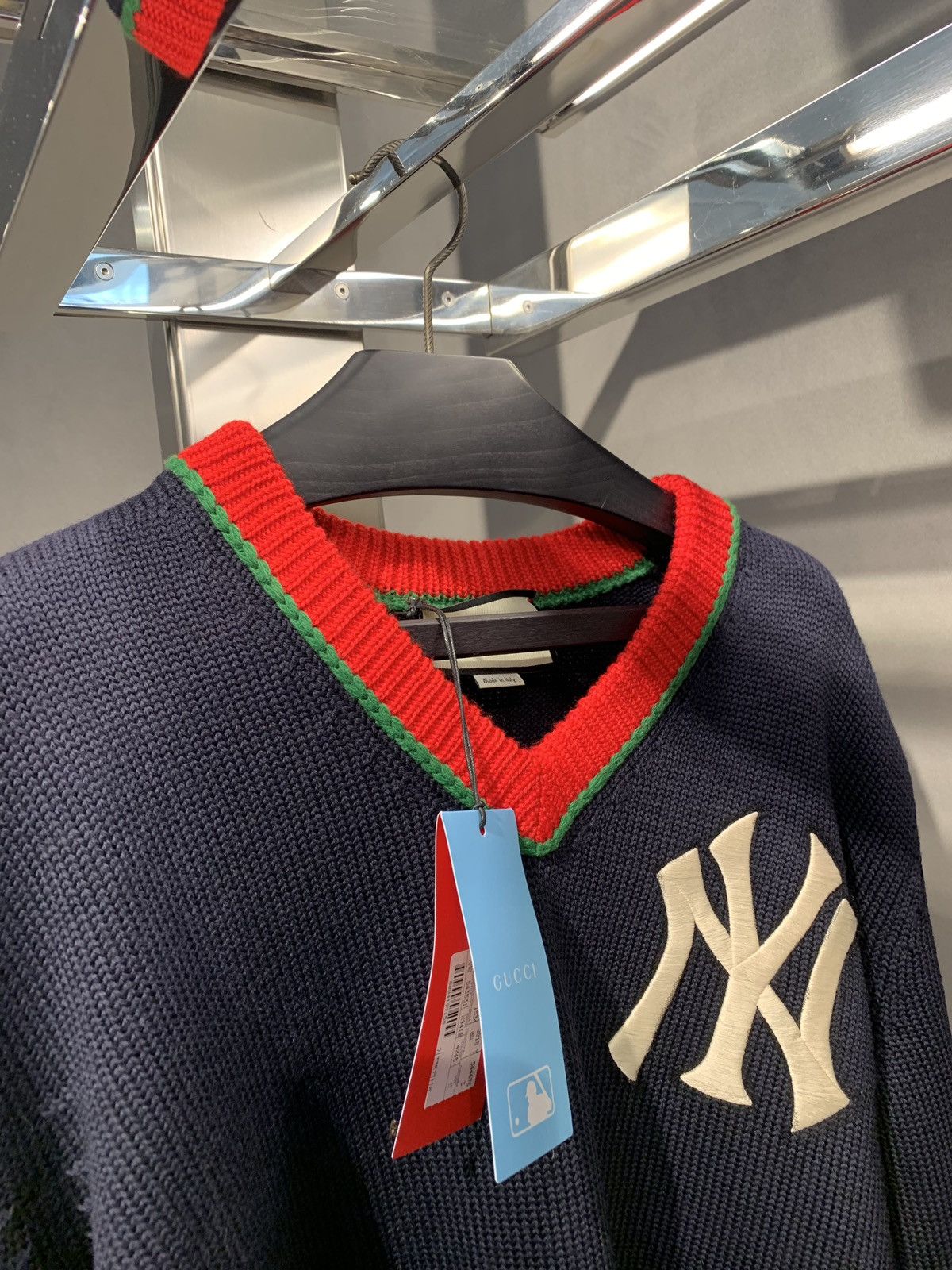 Gucci Gucci x Yankees Embroidered Knitwear | Grailed
